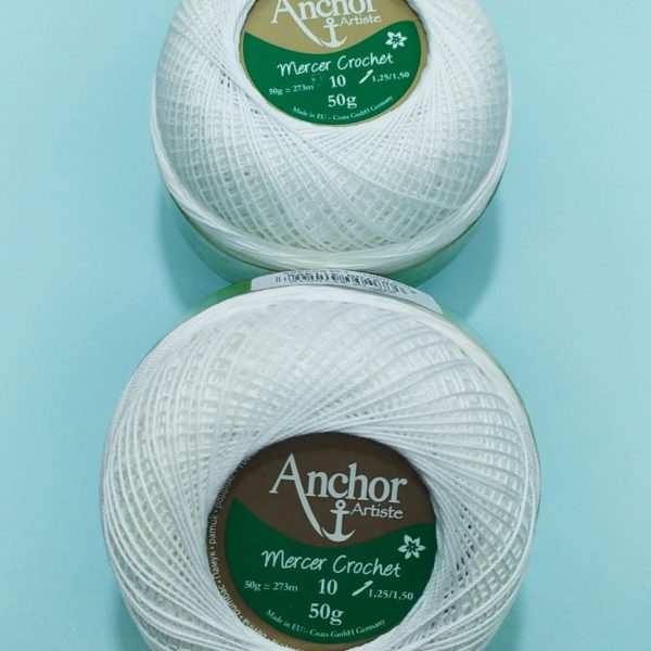 ALGODÓN MERCER CROCHET ANCHOR 50 GRAMOS – Encajes Luis Valencia